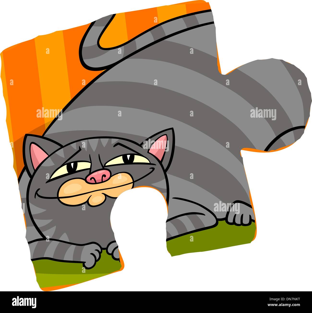 Jigsaw puzzle clip art cartoon hi-res stock photography and images - Alamy