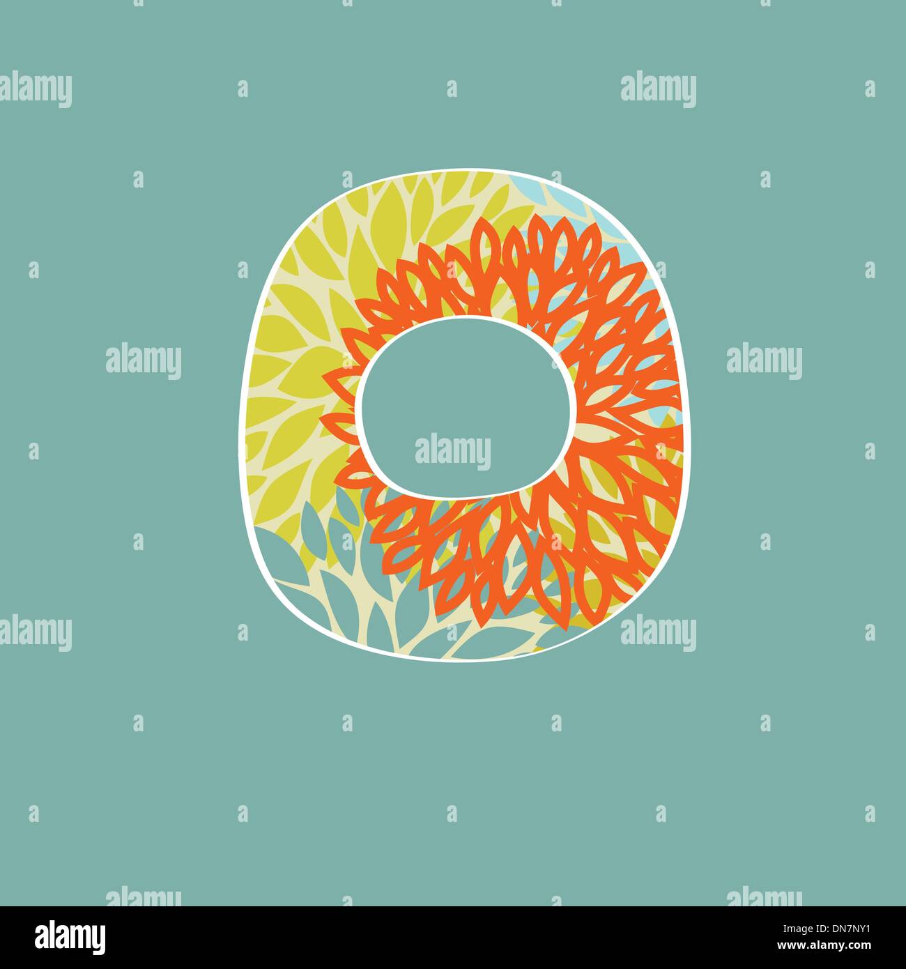 Decorative letter o black and white hi-res stock photography and images ...