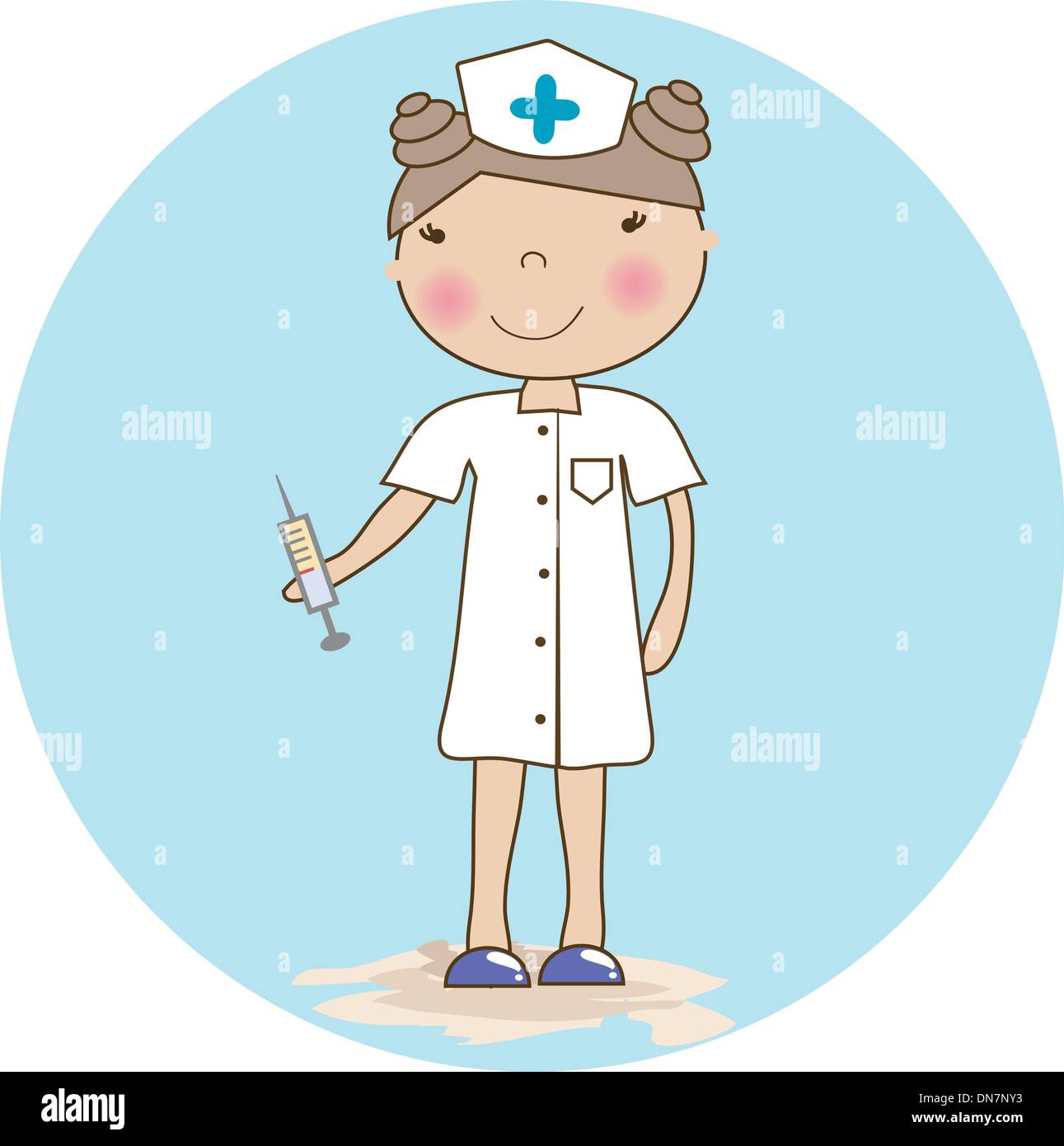 Nurse Uniform Clipboard Stock Vector Images Alamy
