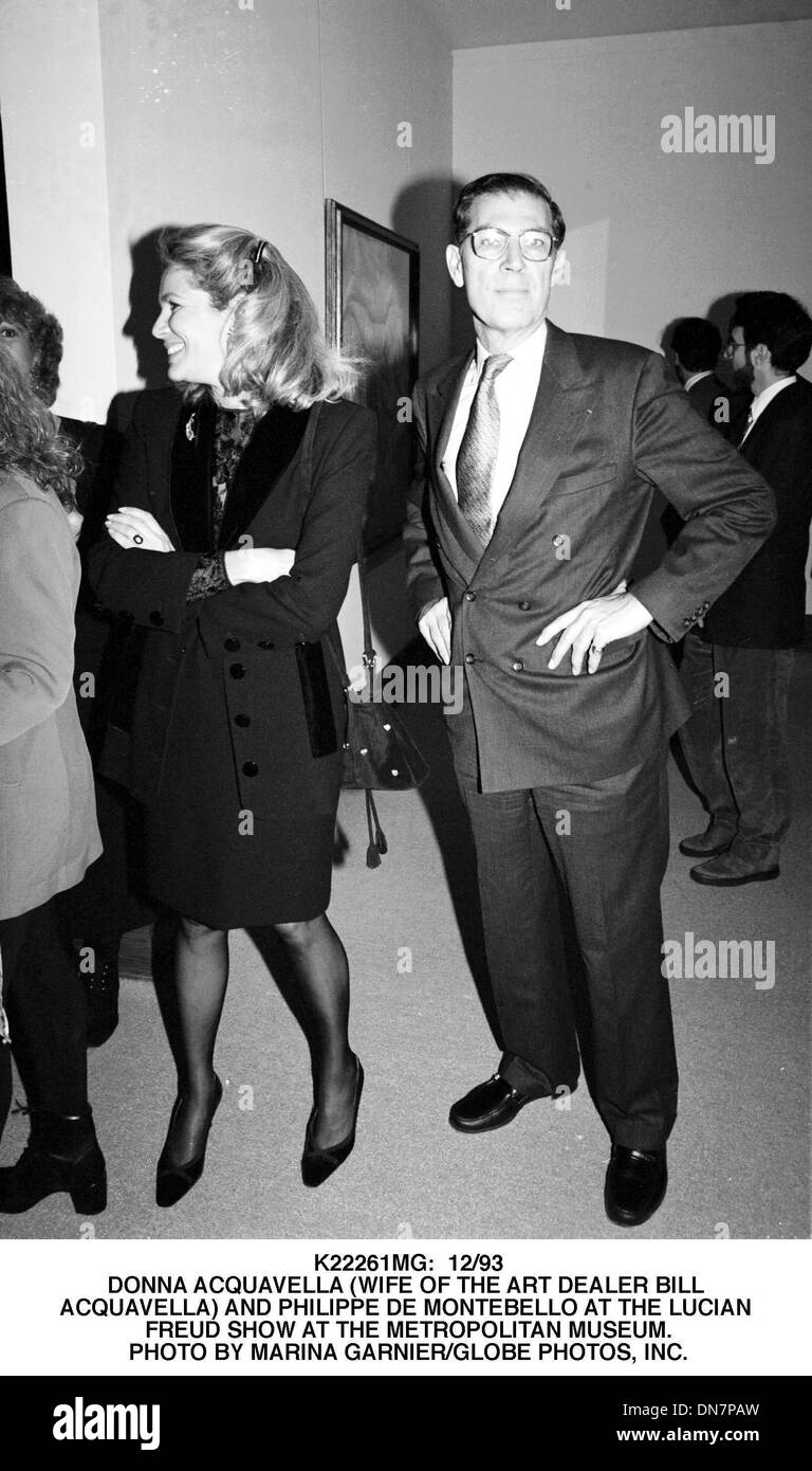 June 28, 2001 - K22261MG: 12/93.DONNA ACQUAVELLA (WIFE OF THE ART ...
