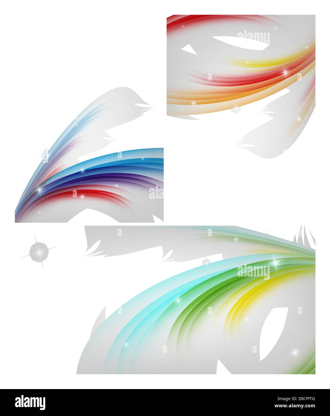 Set templates abstract color Cut Out Stock Images & Pictures - Alamy