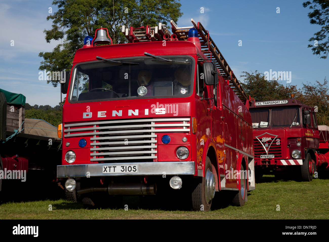 Vintage classic fire engine Stock Photo - Alamy