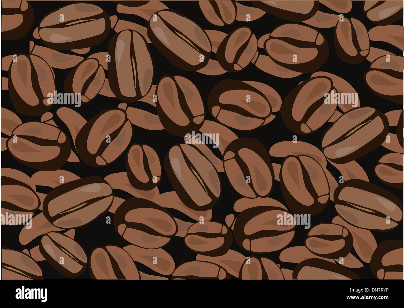 Black coffee macro Stock Vector Images - Alamy