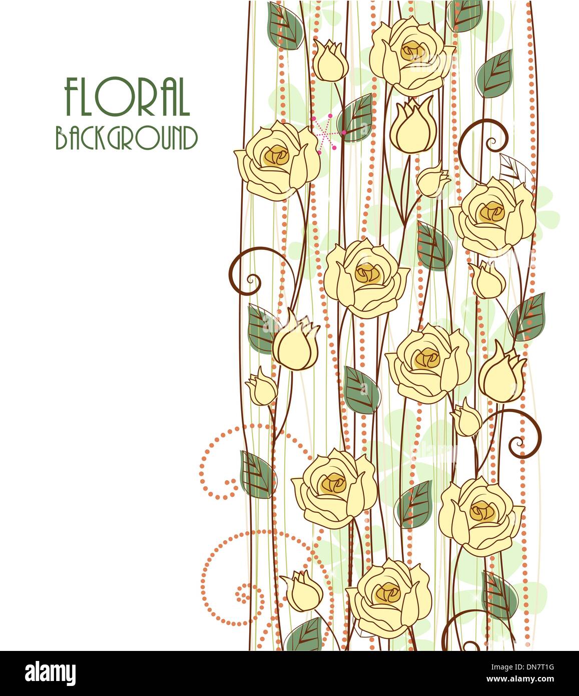 Yellow roses vector vectors hi-res stock photography and images - Alamy