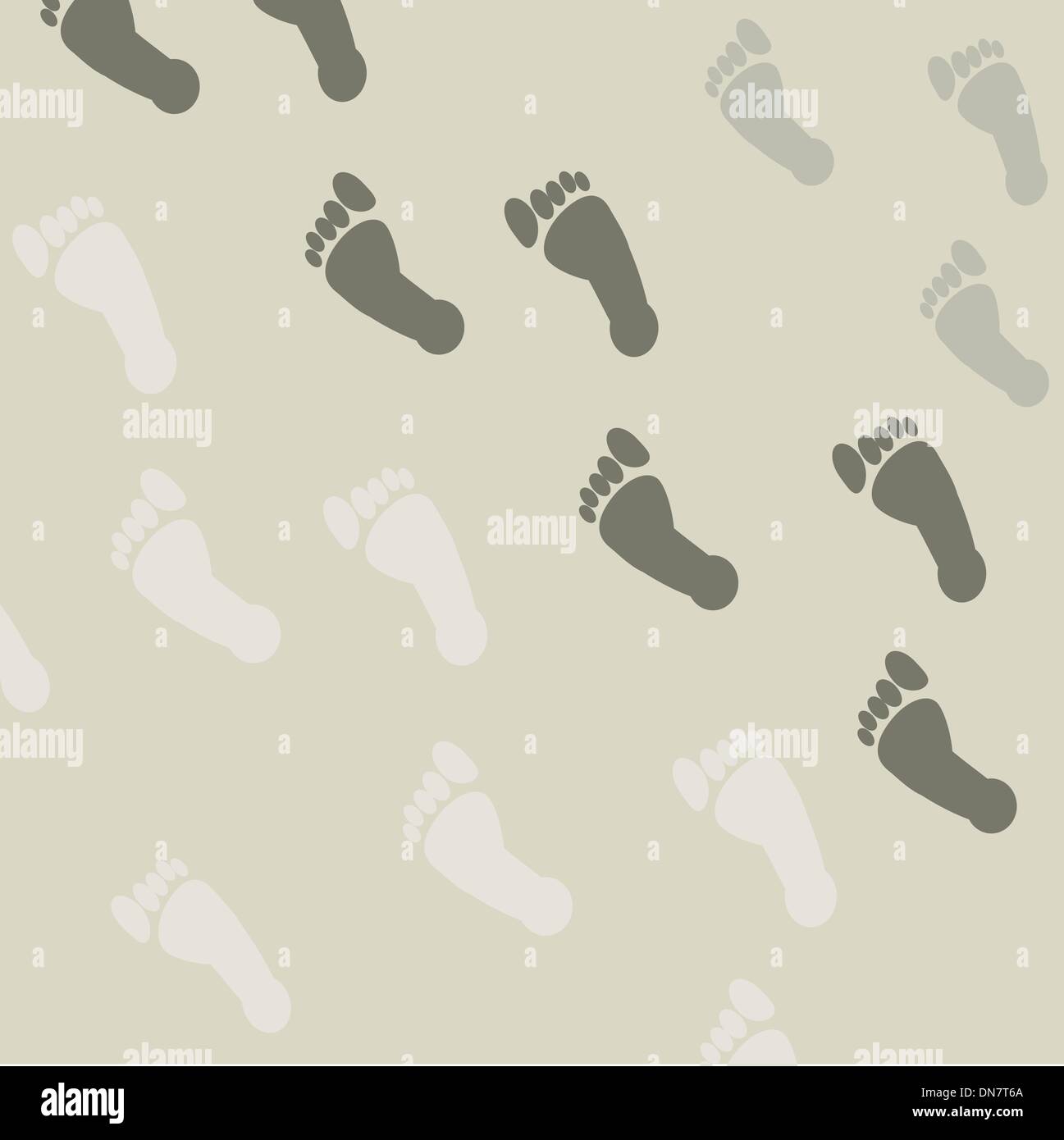 Seamless pattern of footprints Stock Vector Image & Art - Alamy