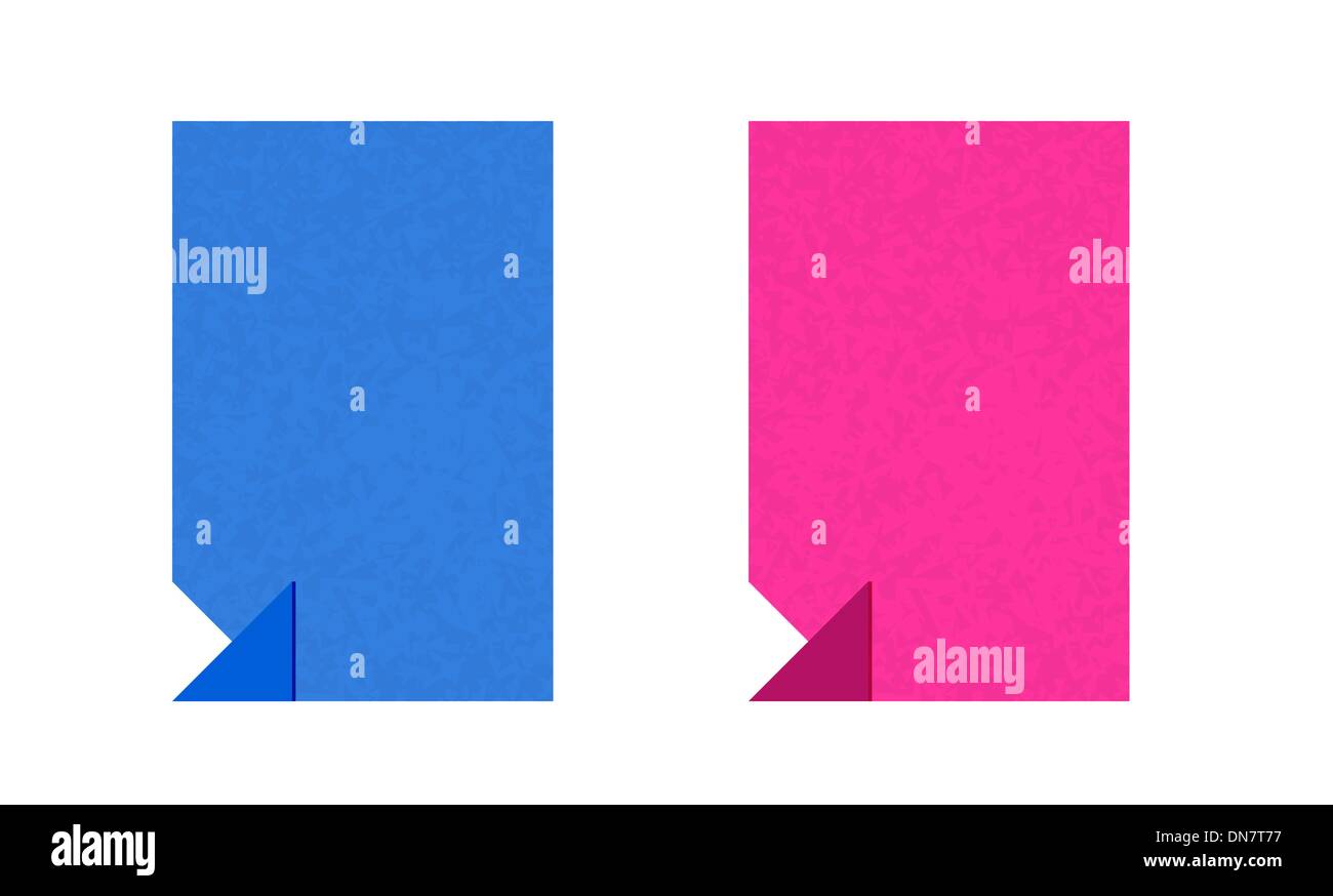 The blue and pink blank templates Stock Vector Image & Art - Alamy
