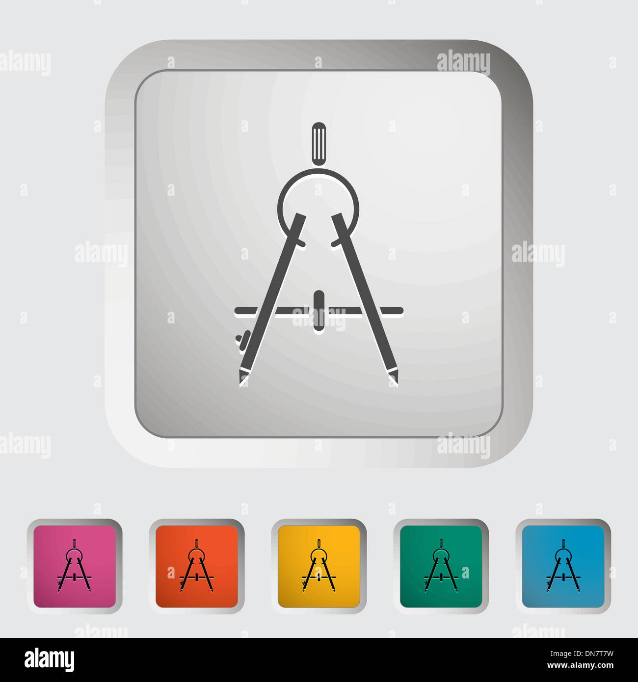 Compass measuring tool Stock Vector Images - Alamy