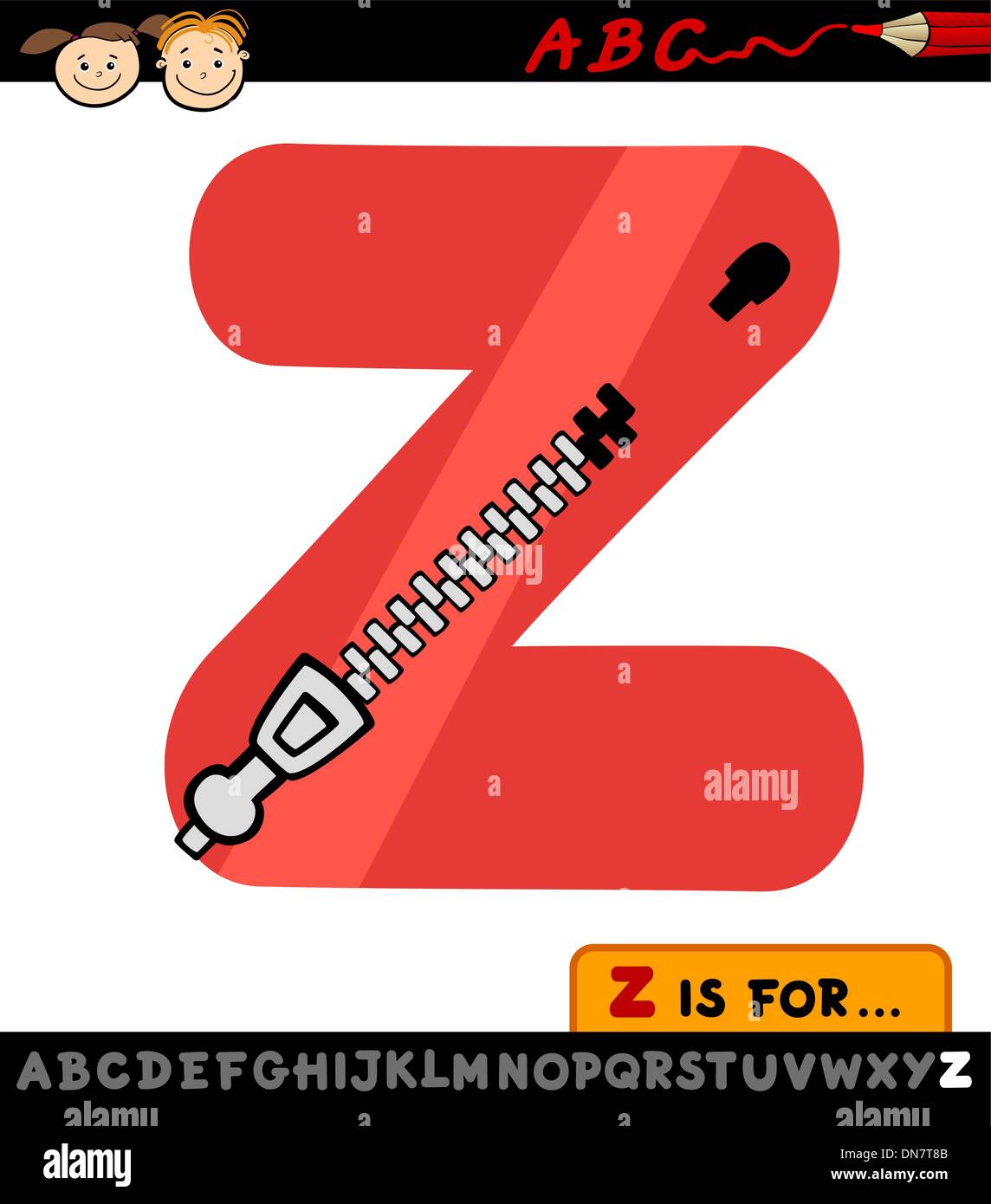 Z is for zipper hi-res stock photography and images - Alamy