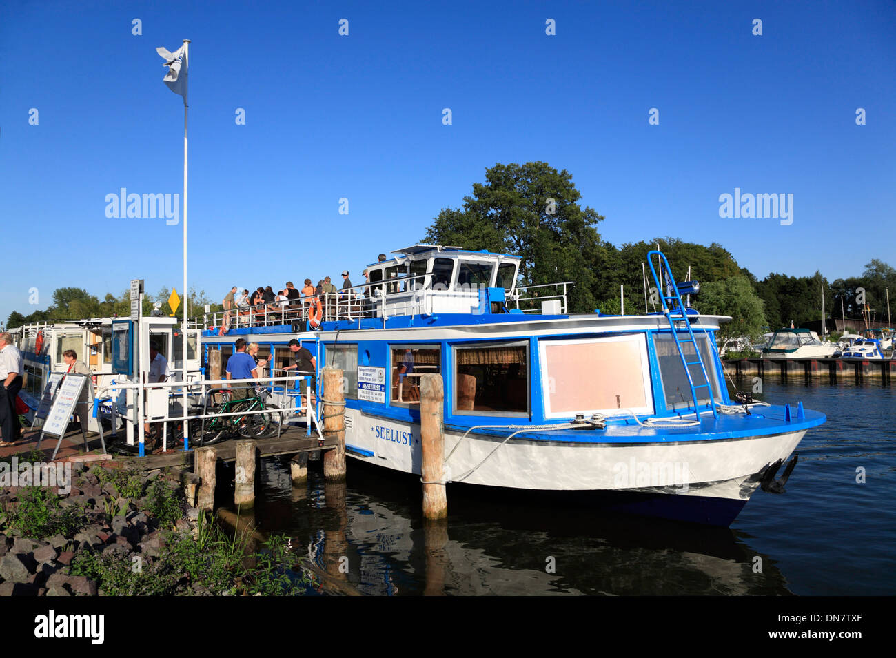 Plau excursion boat germany hi-res stock photography and images - Alamy