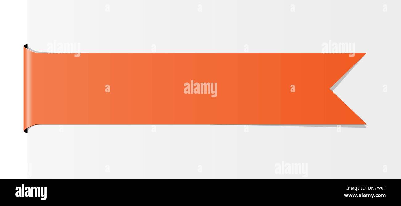 Orange ribbon Stock Vector Images - Alamy