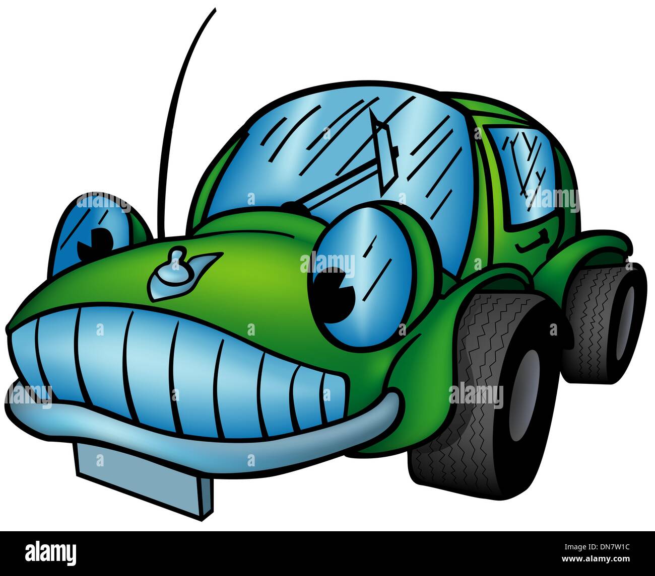 Green car automobile vehicle Stock Vector Images - Alamy