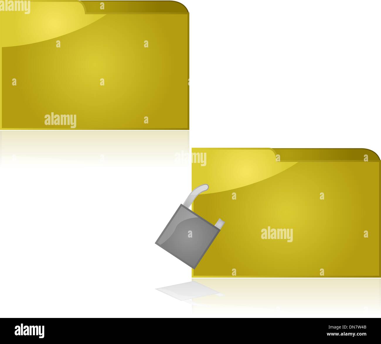 Secure your files Stock Vector Images - Alamy