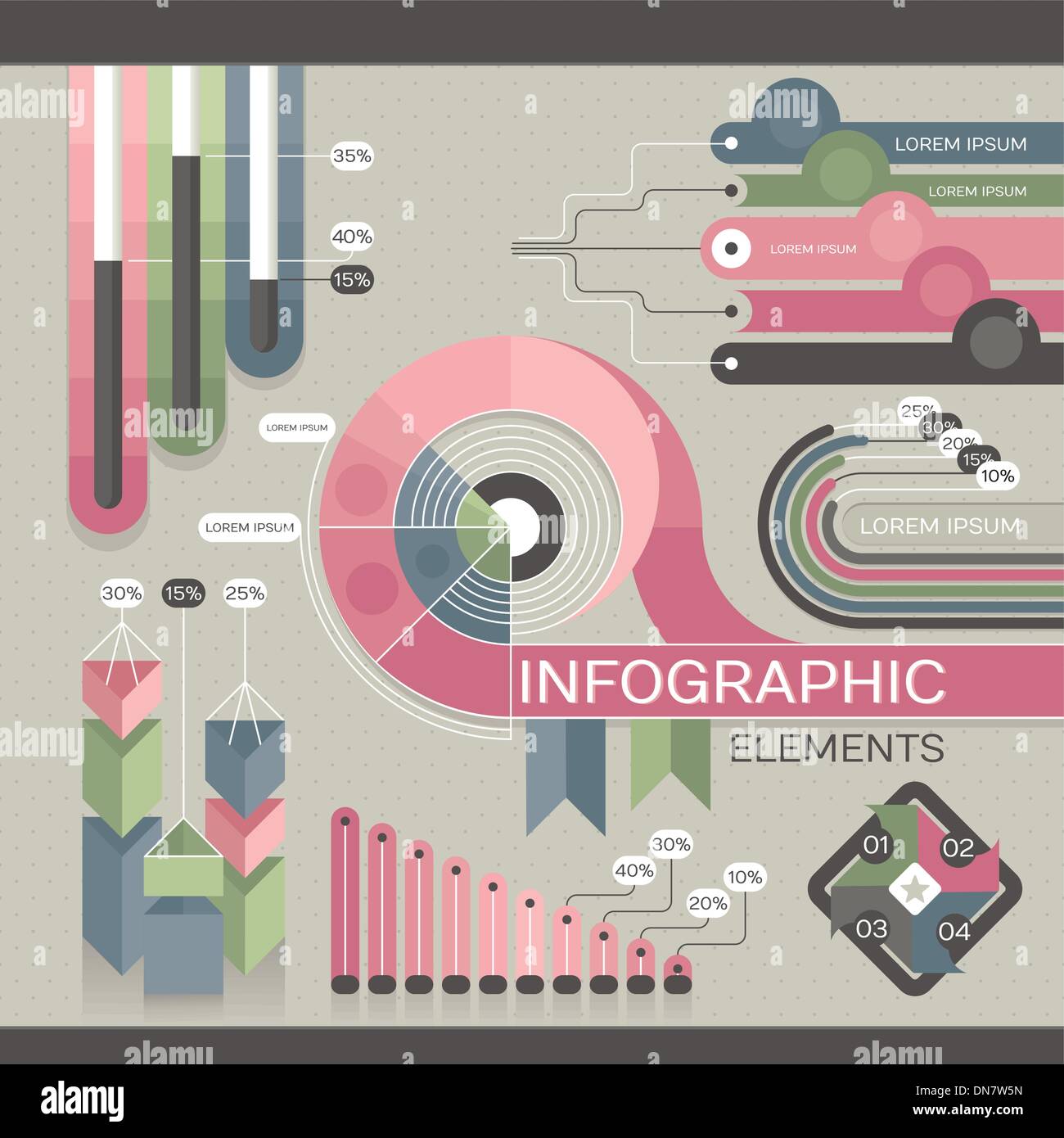 Circle window frame layout Stock Vector Images - Alamy