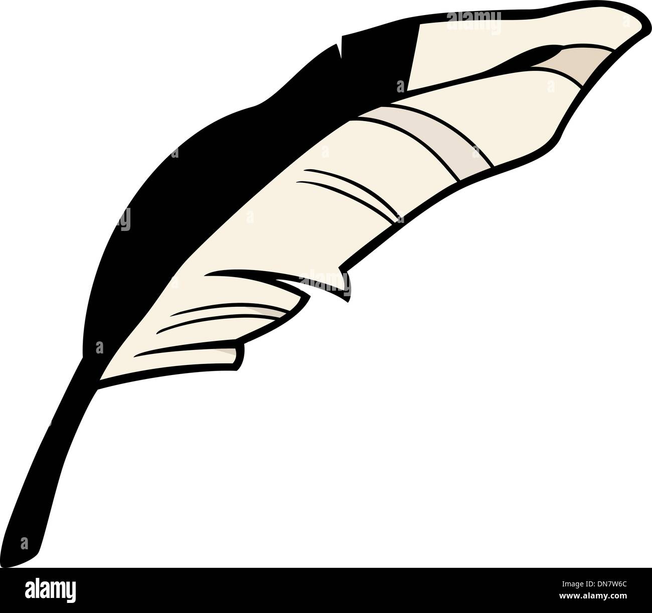 feather clip art cartoon illustration Stock Vector Image & Art - Alamy