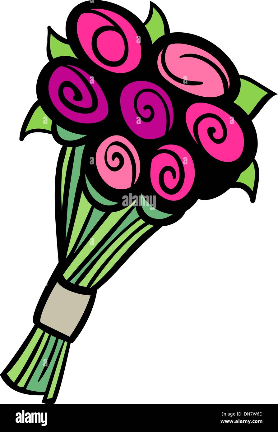 flowers clip art cartoon illustration Stock Vector Image & Art - Alamy