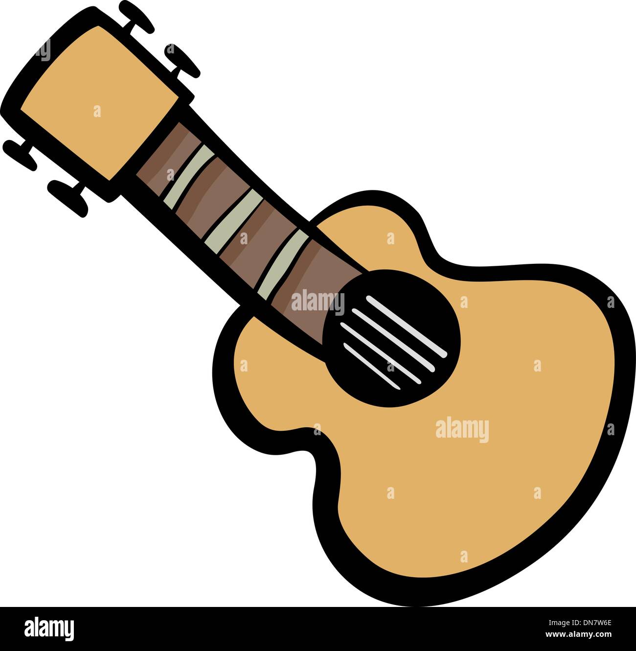 guitar clip art cartoon illustration Stock Vector Image & Art - Alamy