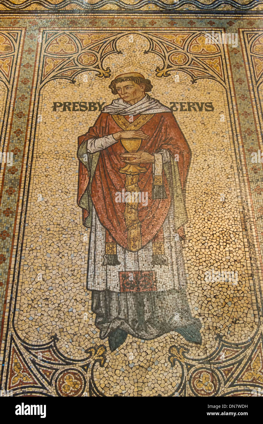 Floor mosaics, Cologne Cathedral, North Rhine Westphalia, Germany ...
