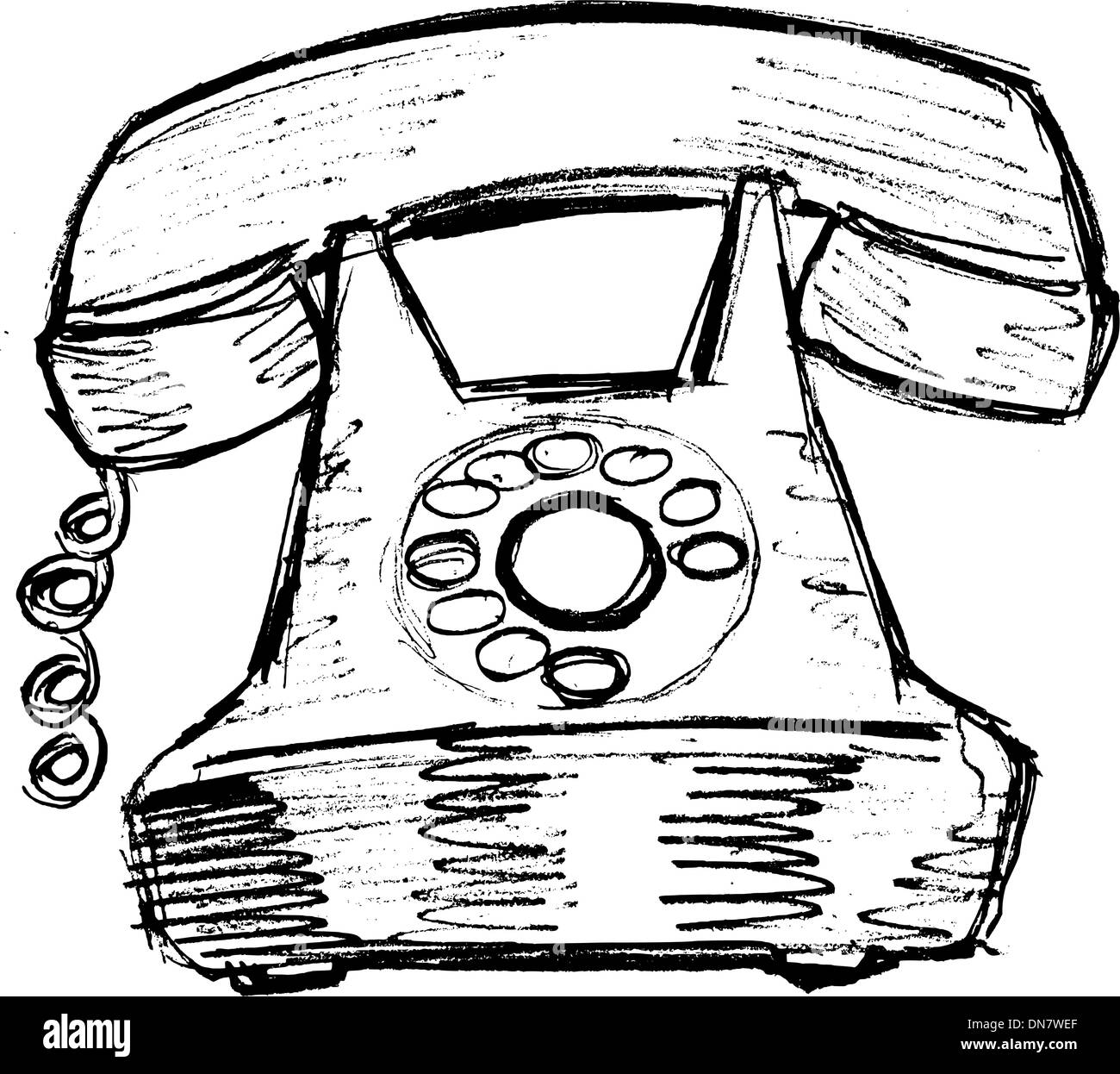 Telephone phone discussion object Stock Vector Images - Alamy