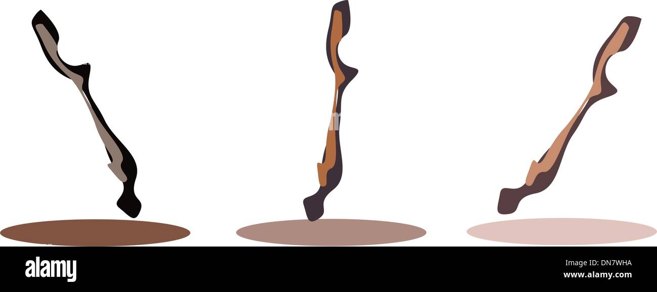 Three Colors of Coffee Beans in A Row Stock Vector Image & Art - Alamy