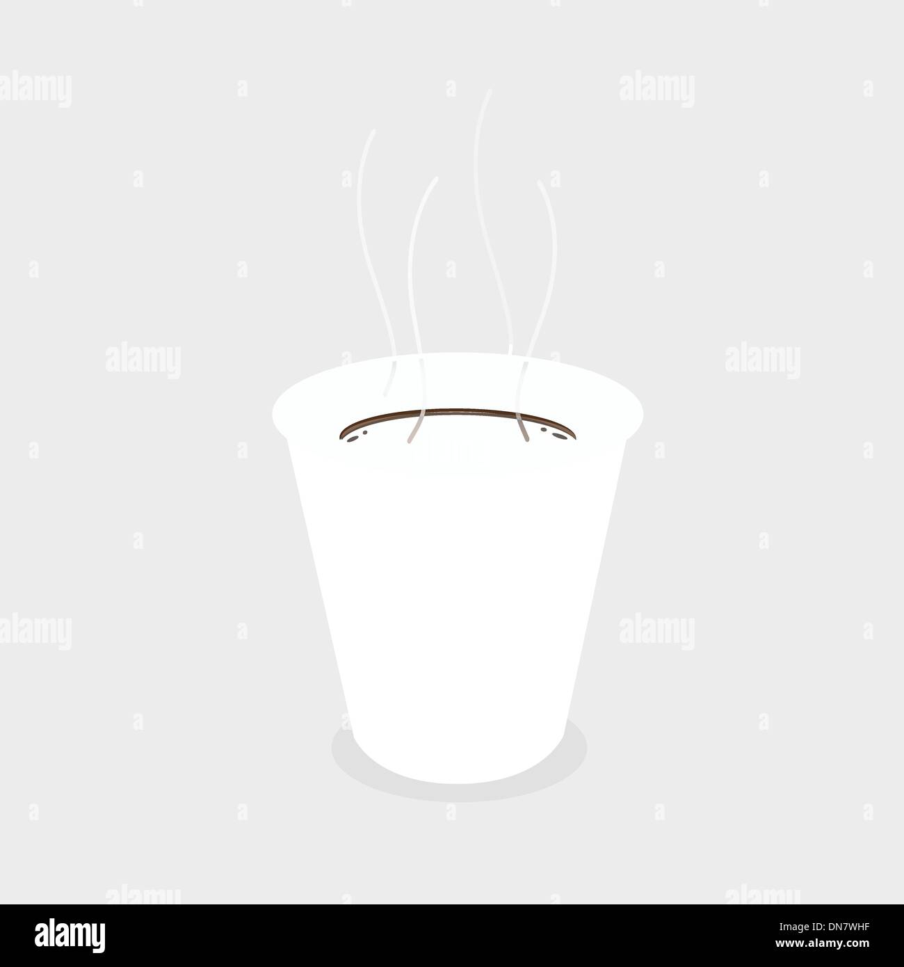 Cup plastic on background Stock Vector Images - Alamy