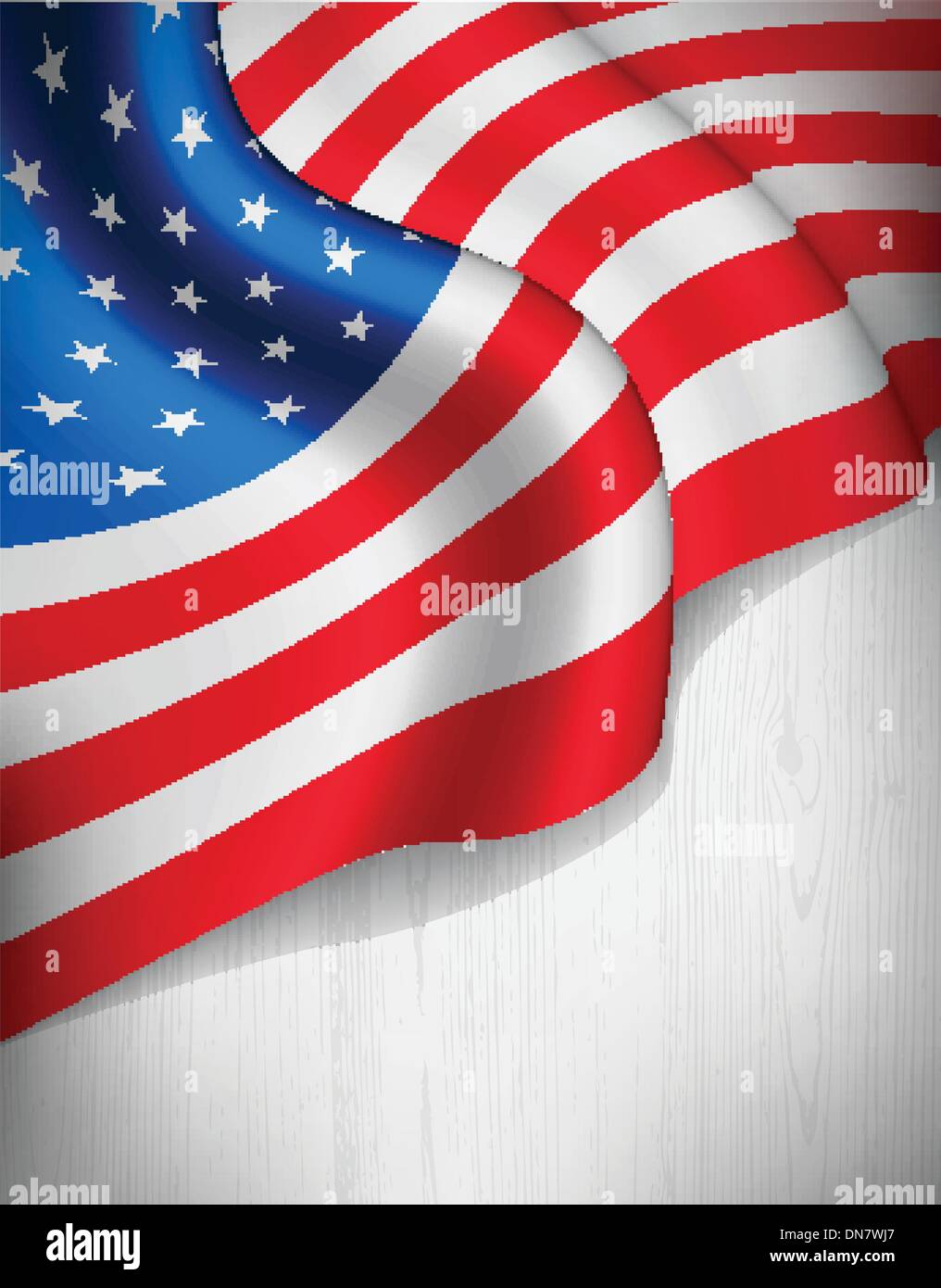 American flag on grey wood background Stock Vector Image & Art - Alamy