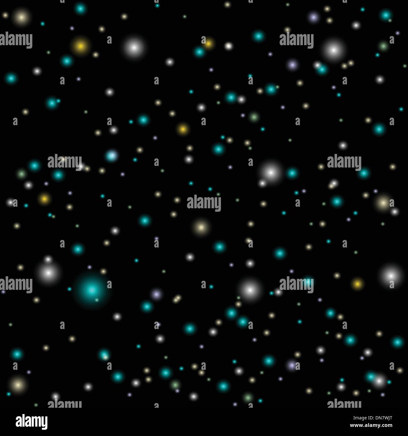 Stars and fireflies on the night sky. Abstract seamless background ...