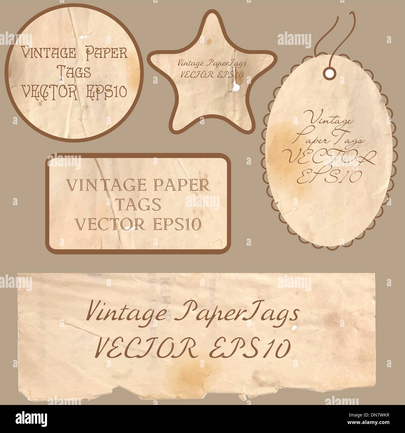 Set vintage cards ornament Stock Vector Images - Alamy