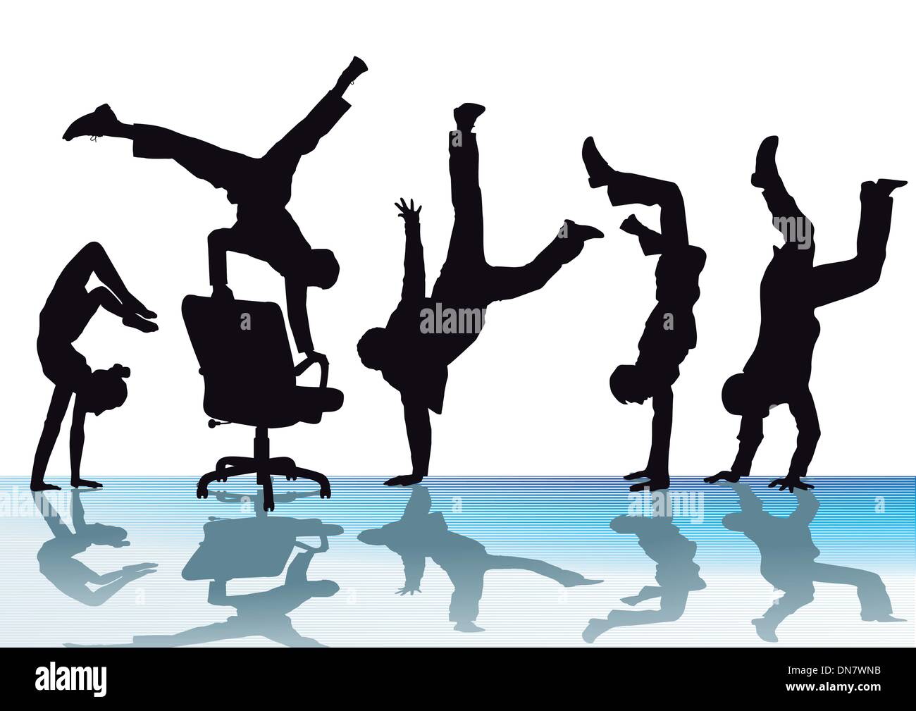 Handstand Stock Vector Images - Alamy