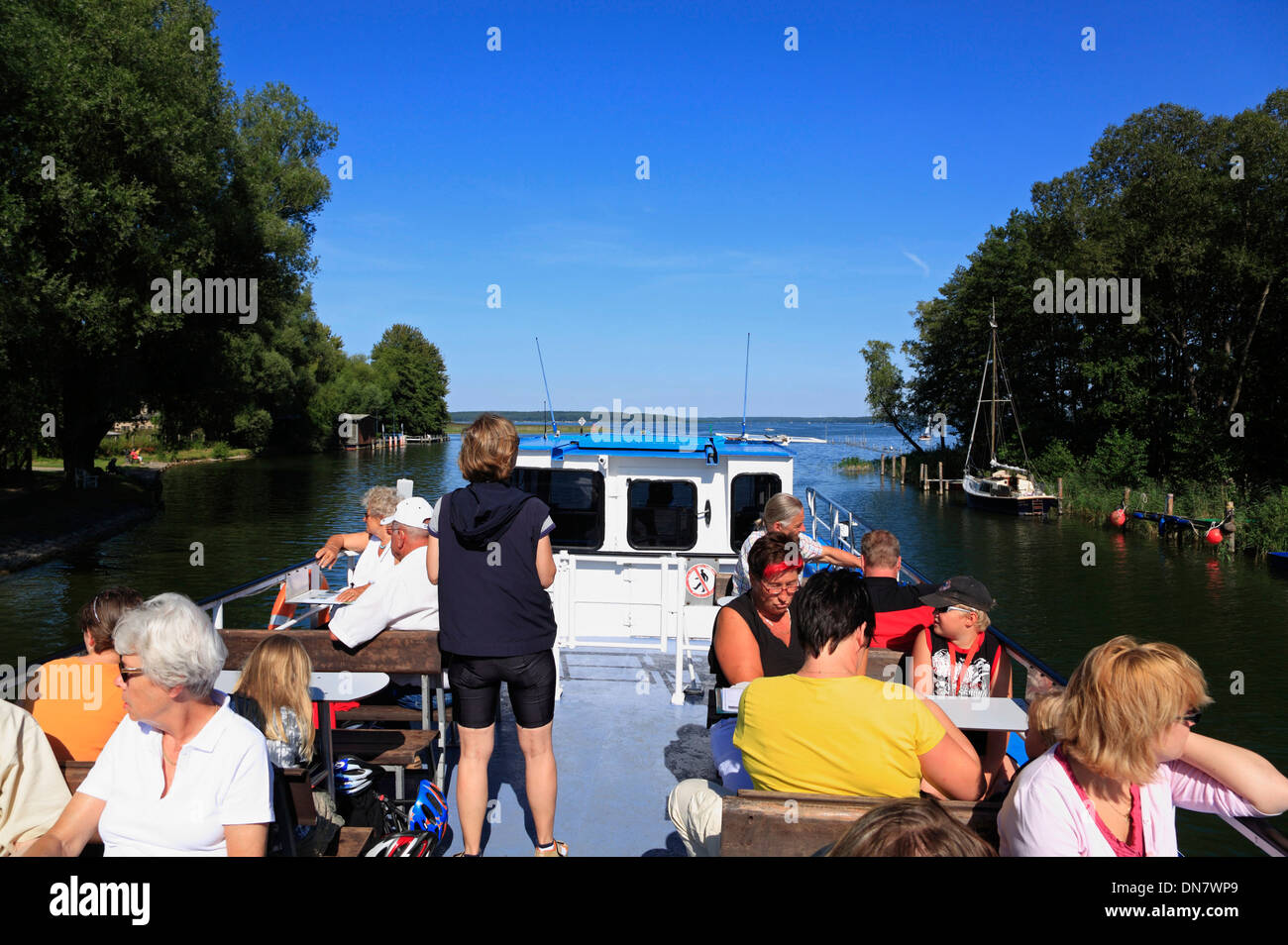 Plau excursion boat germany hi-res stock photography and images - Alamy