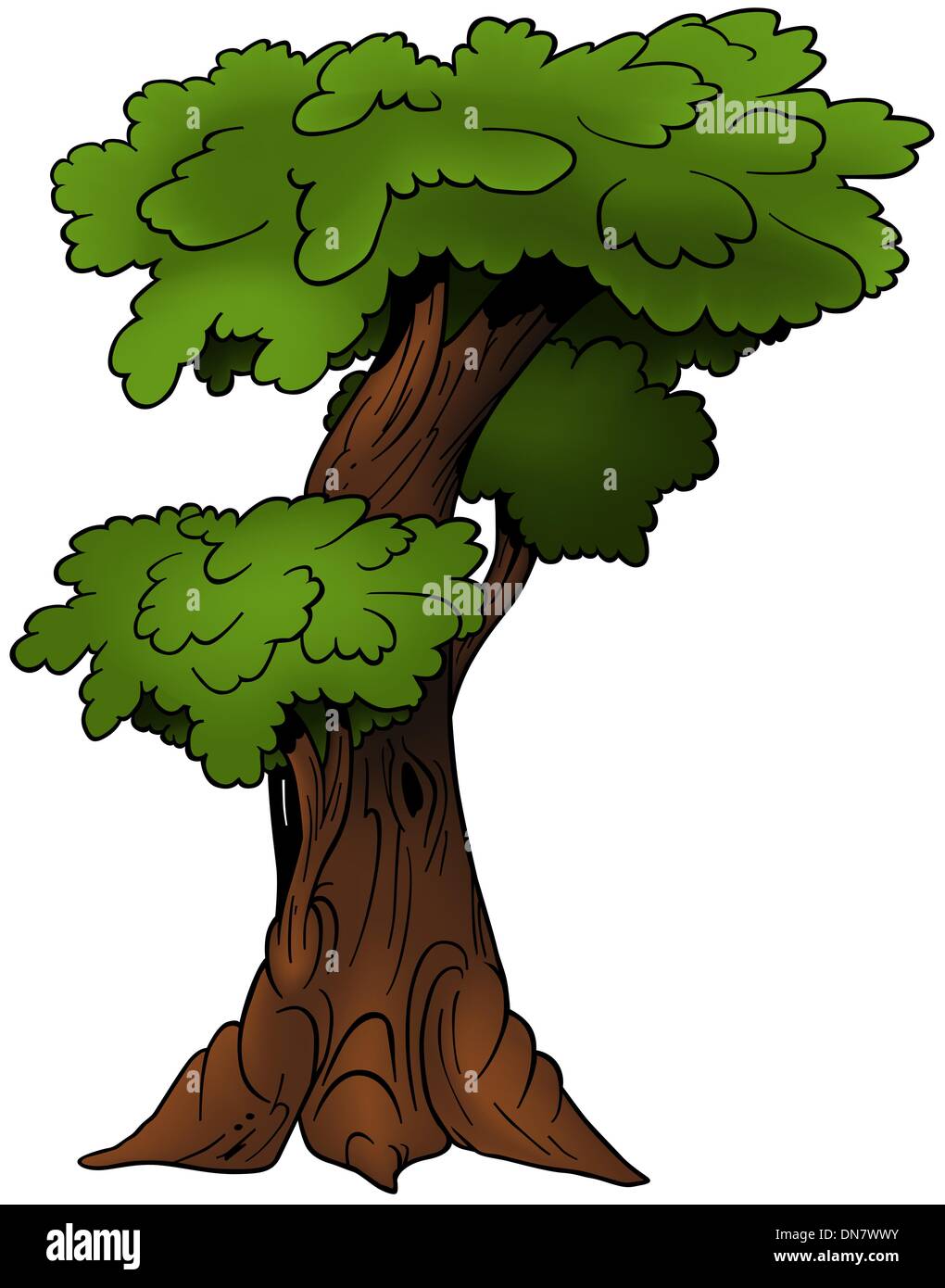 Tree cartoon drawings Stock Vector Images - Alamy