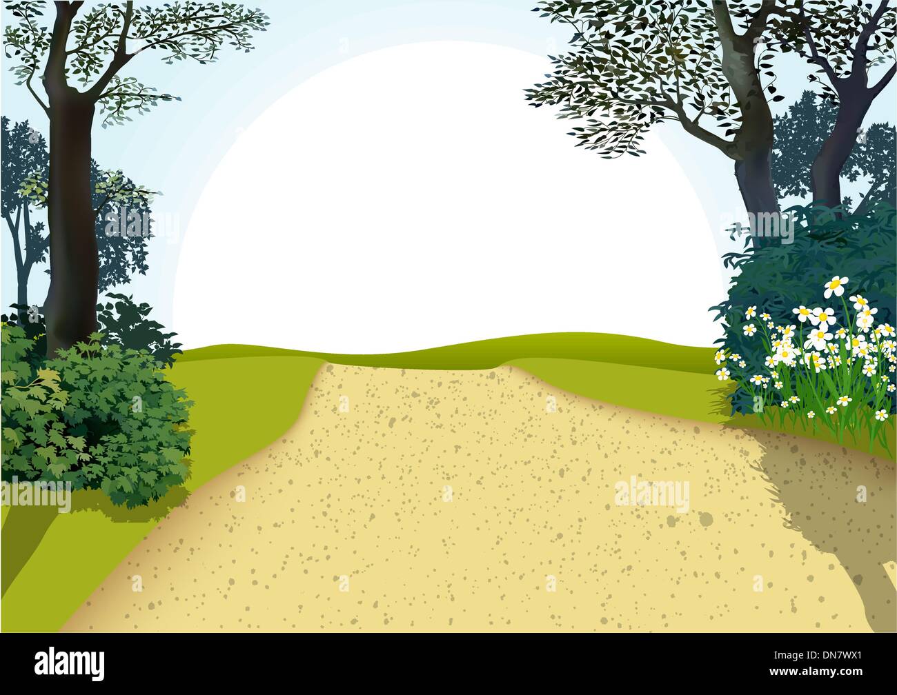 Landscape track Stock Vector Images - Alamy