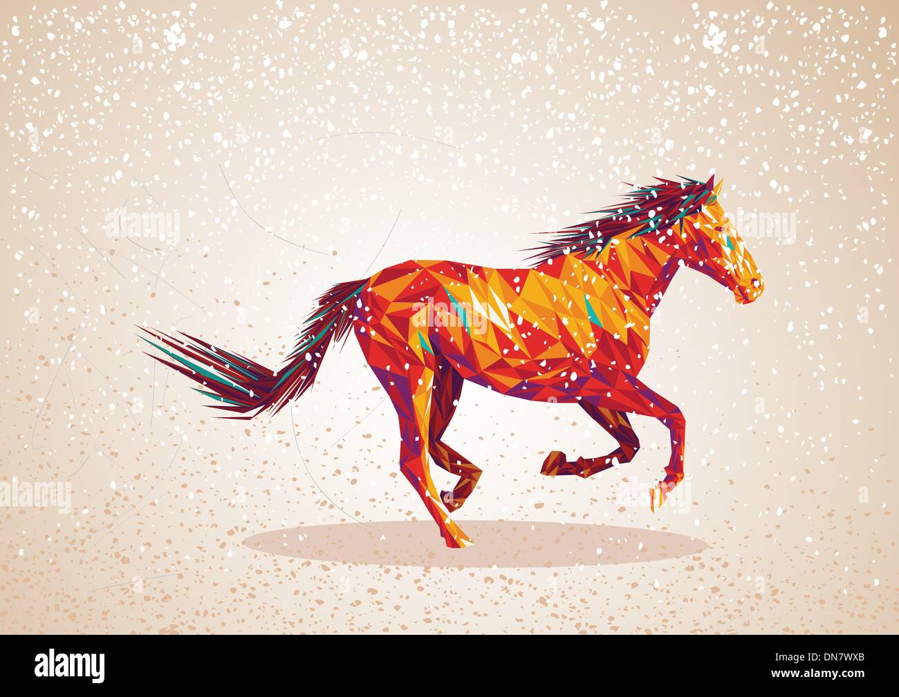 Colorful abstract horse shape Stock Vector Image & Art - Alamy