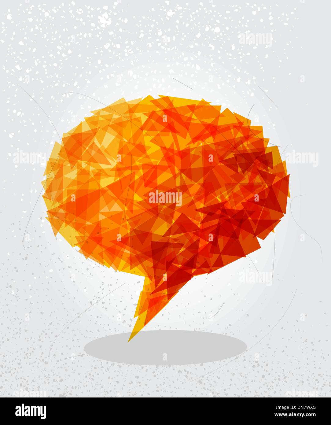 Cute orange speech bubble Stock Vector Images - Alamy