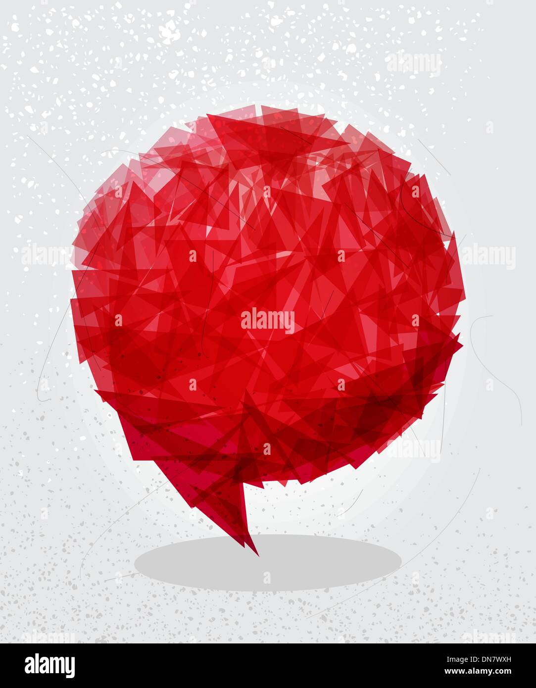 Red social bubble shape Stock Vector Image & Art - Alamy