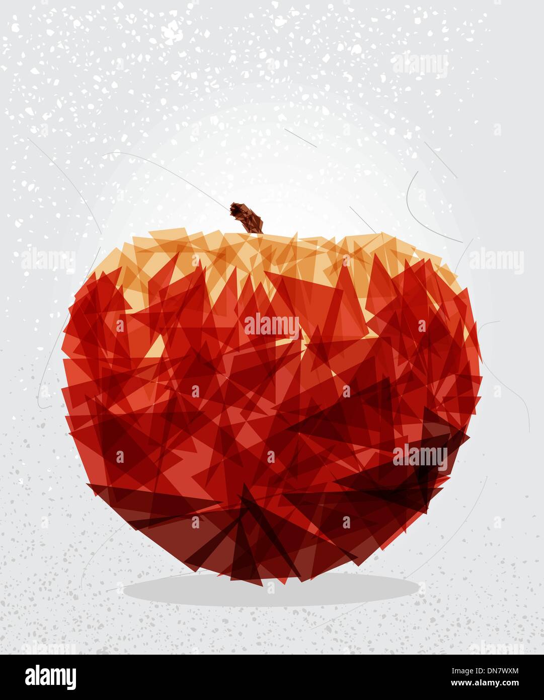 Red apple geometric shape Stock Vector Image & Art - Alamy
