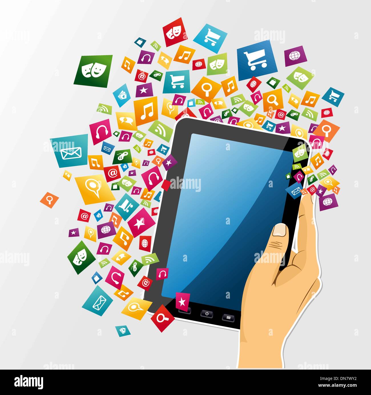 Hand digital Stock Vector Images - Alamy