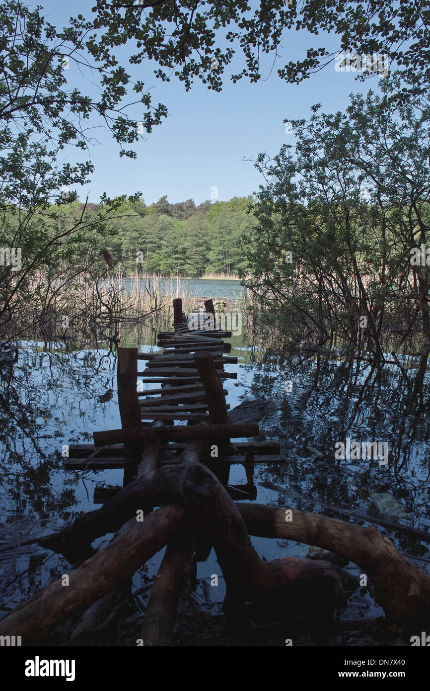 Wooden platform near lake hi-res stock photography and images - Alamy