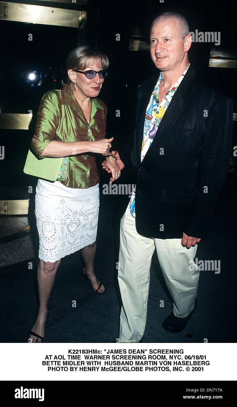 Bette midler and husband martin von haselberg hi-res stock photography ...