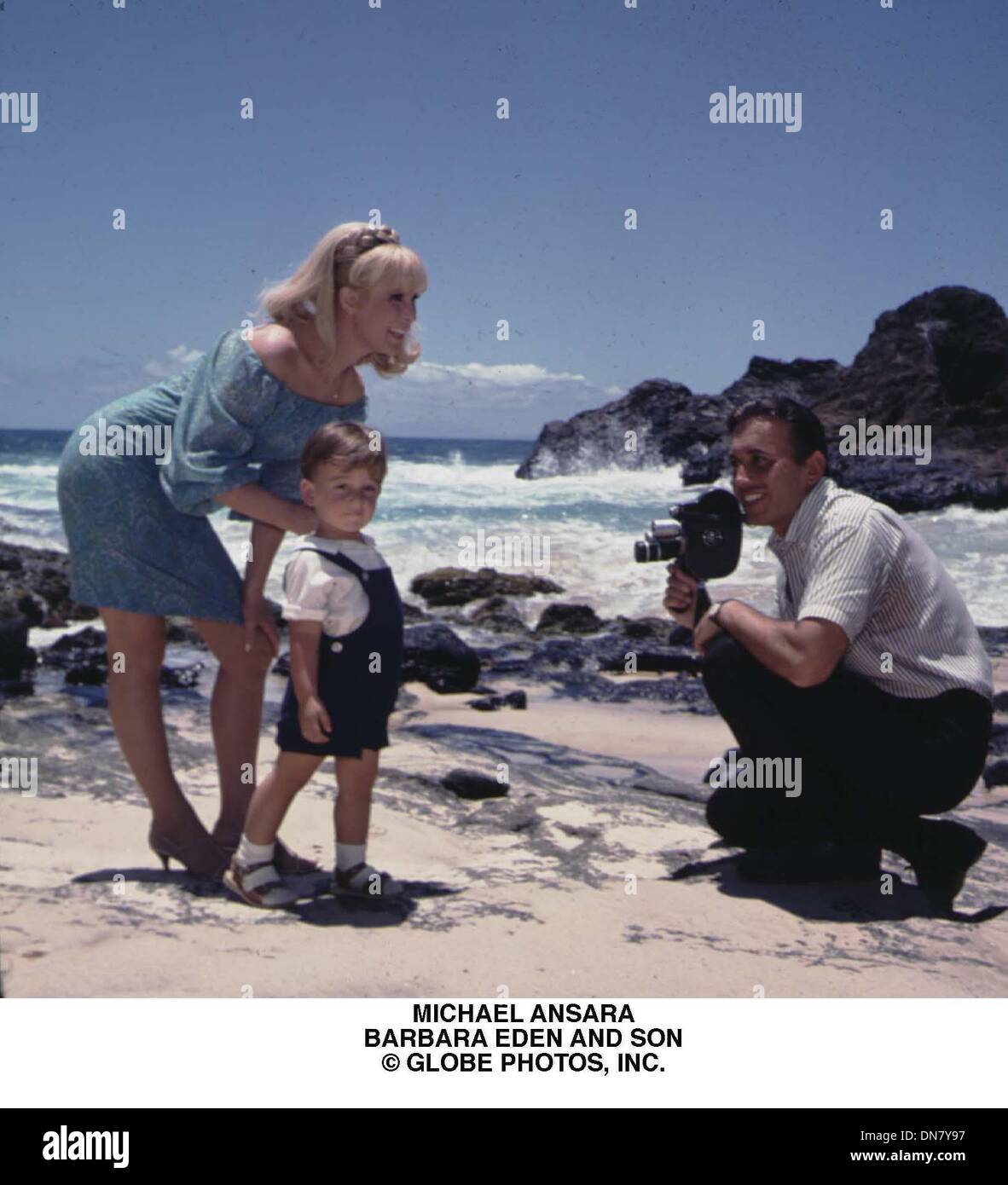 June 27, 2001 - MICHAEL ANSARA.BARBARA EDEN AND SON.(Credit Image ...
