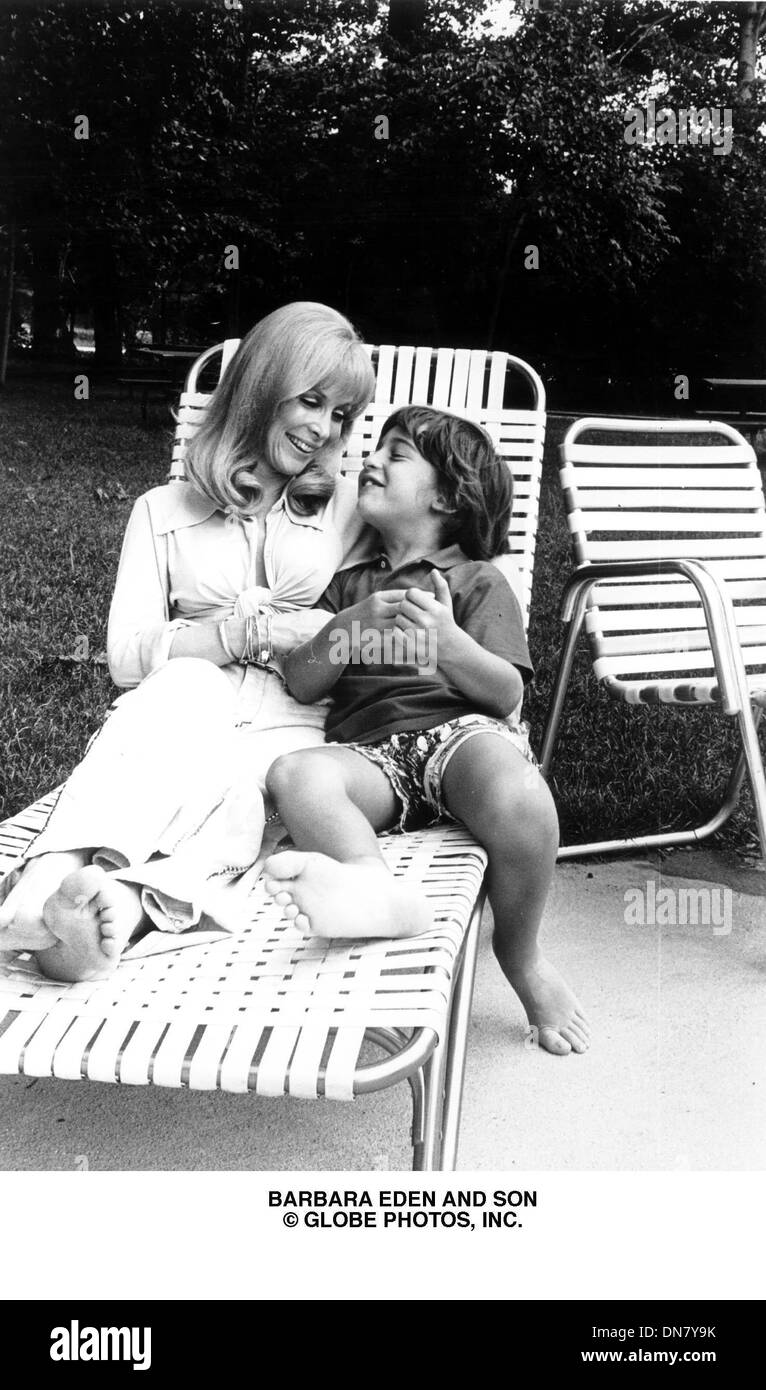 June 27, 2001 - BARBARA EDEN AND SON.(Credit Image: © Globe Photos ...