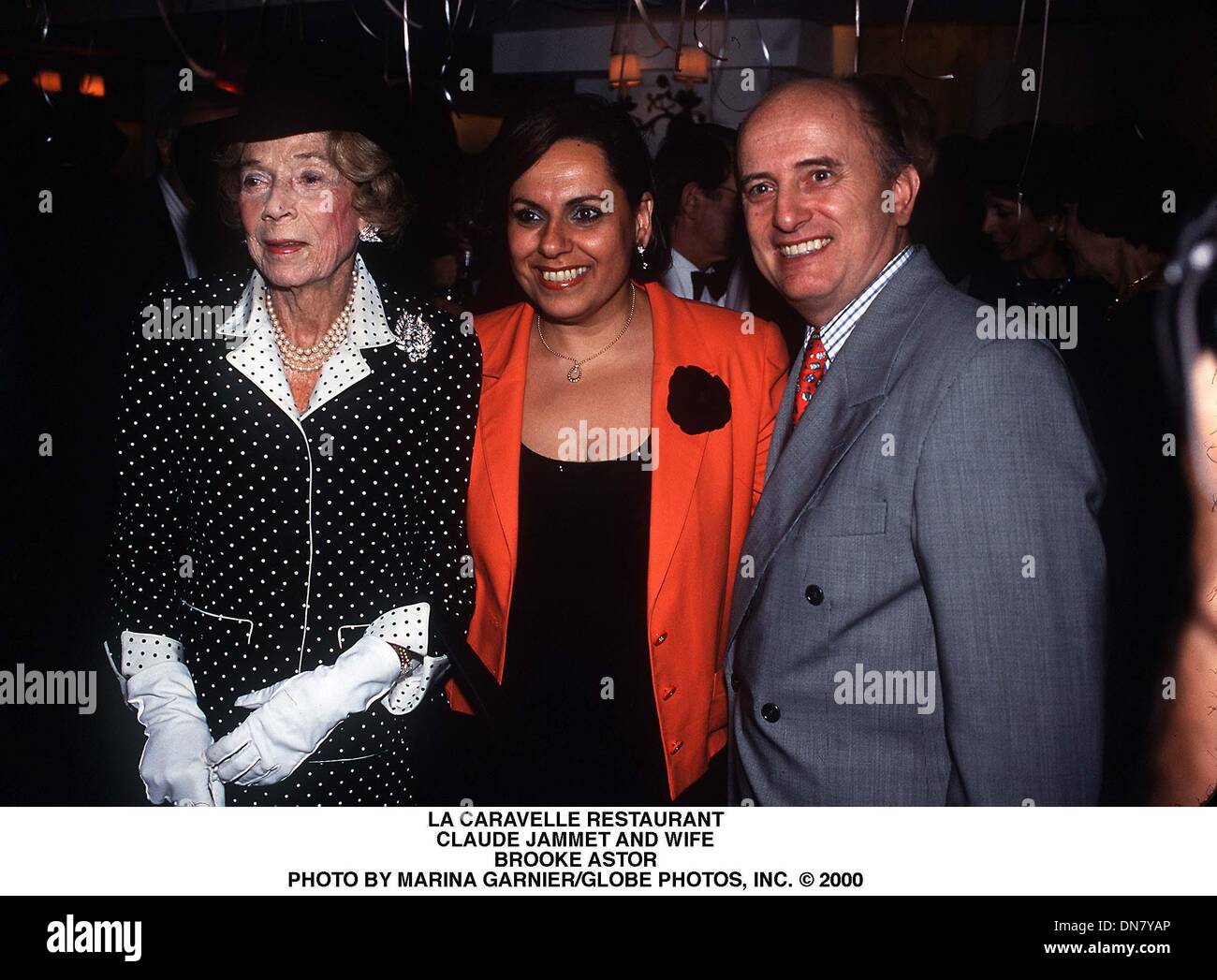 July 9, 2001 - LA CARAVELLE RESTAURANT.CLAUDE JAMMET AND WIFE.BROOKE ...