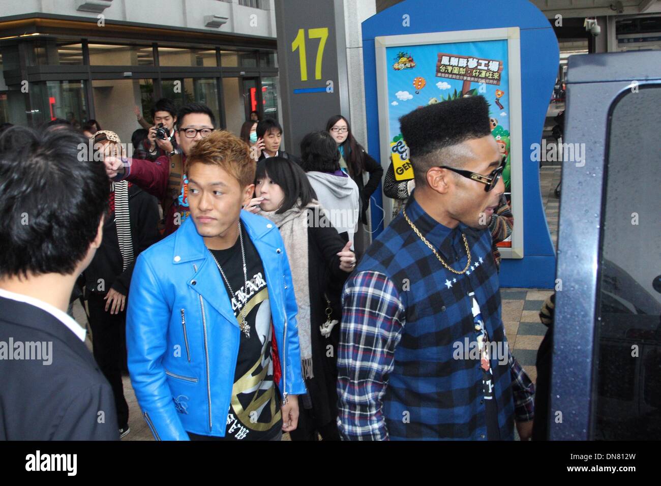 Japanese group GENERATIONS arrive in Taipei,China on Thursday December ...