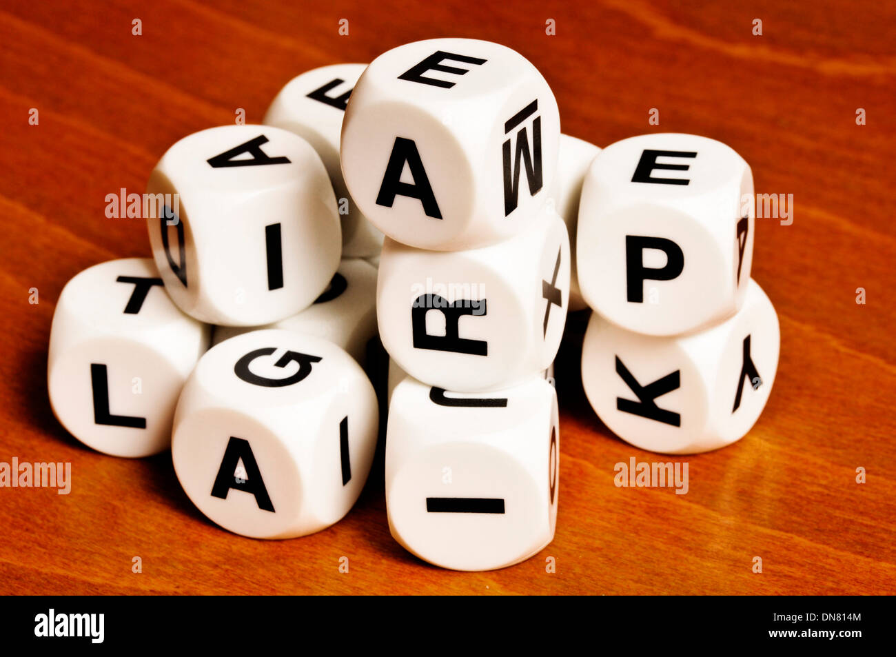 cubes with alphabet letters Stock Photo - Alamy