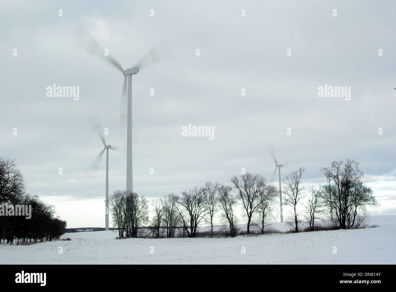 wind turbine on sky background Stock Photo - Alamy