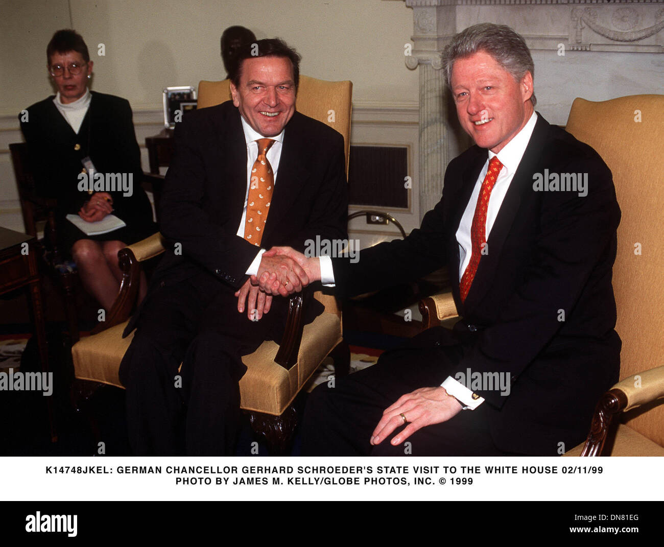 Feb. 11, 1999 - K14748JKEL 02/11/99.GERMAN CHANCELLOR GERHARD SCHROEDER ...