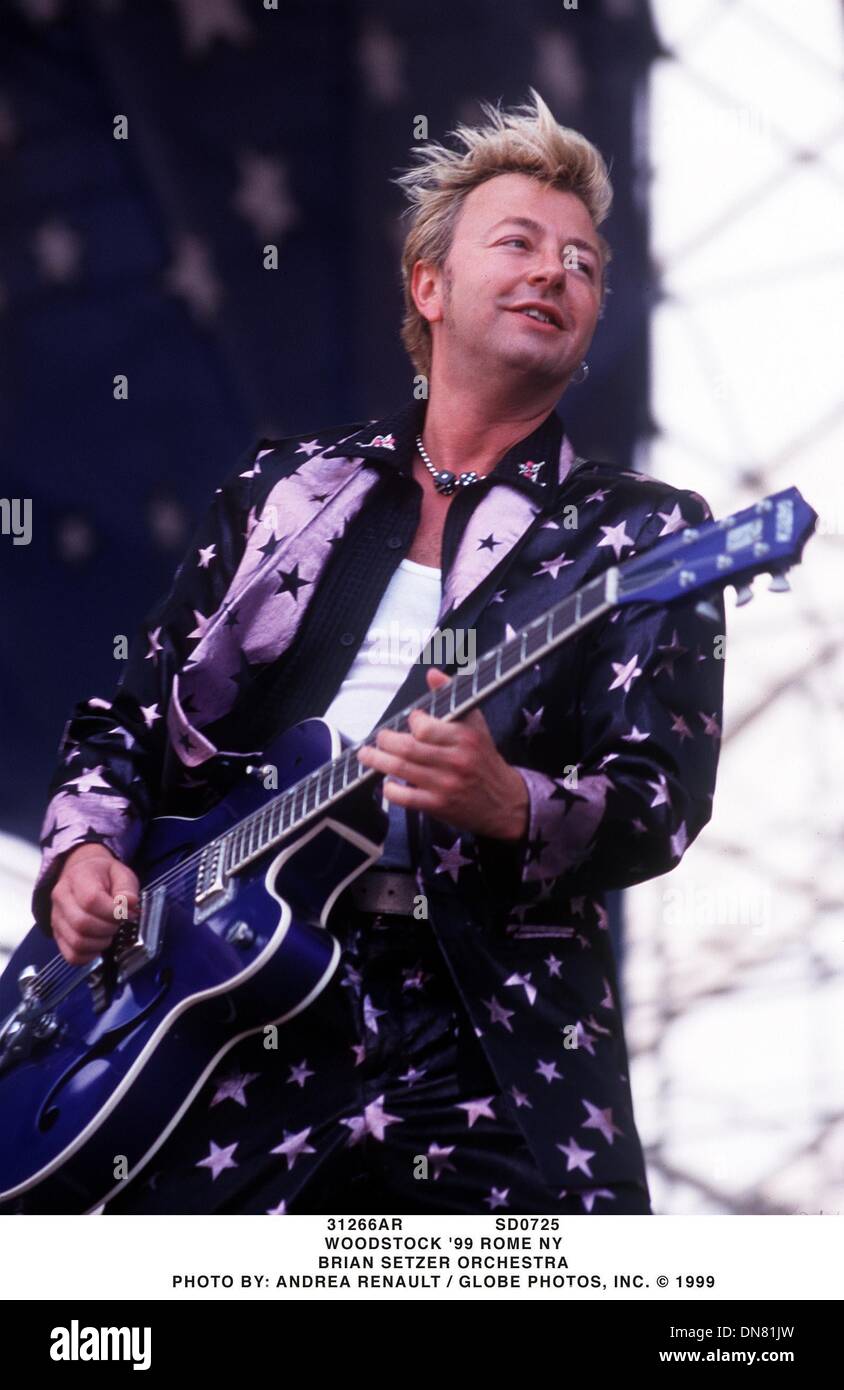 July 25, 1999 - 31266AR SD0725.WOODSTOCK '99 ROME NY.BRIAN SETZER ...