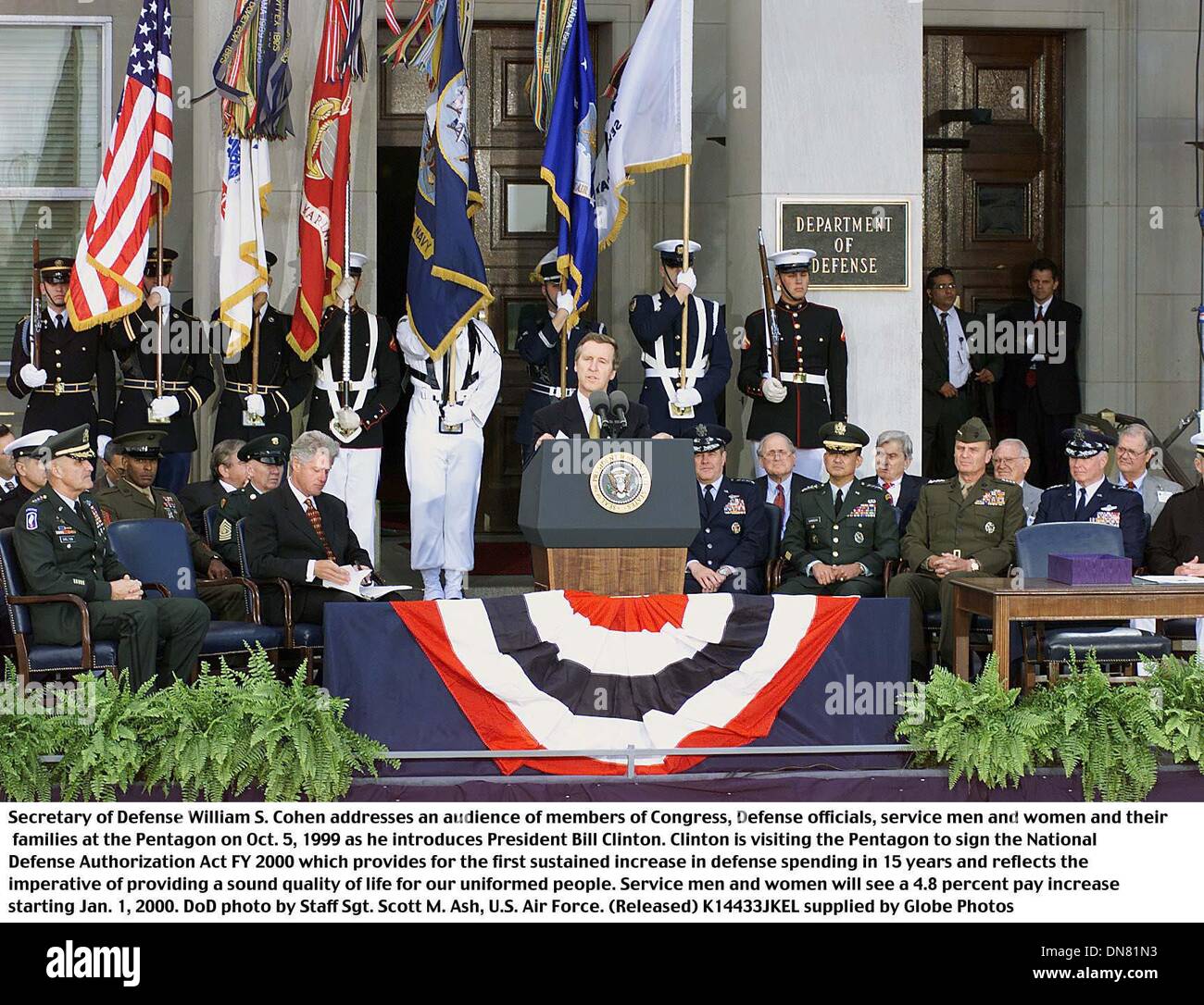 Oct. 5, 1999 - Pentagon, DC, USA - 991005-F-2270A-027..Secretary of ...