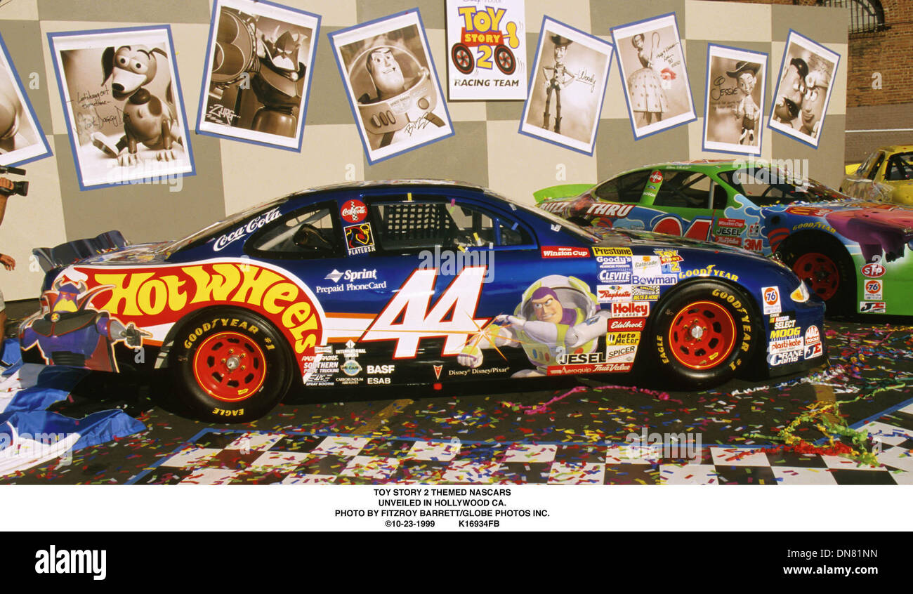 Oct. 23, 1999 - TOY STORY 2 THEMED NASCARS.UNVEILED IN HOLLYWOOD CA ...