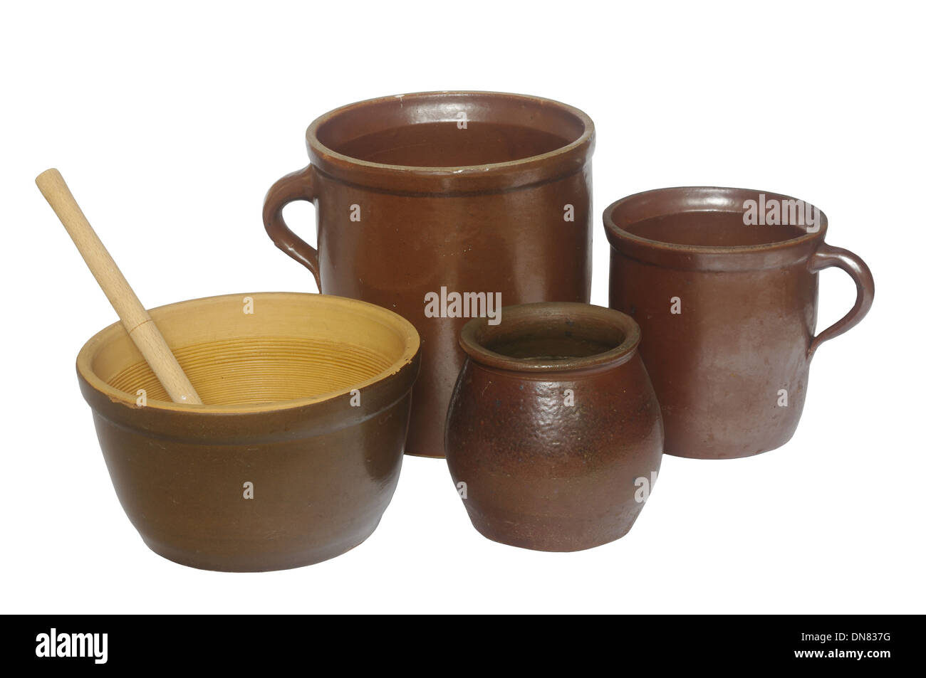 dish stoneware clay on a white background Stock Photo - Alamy