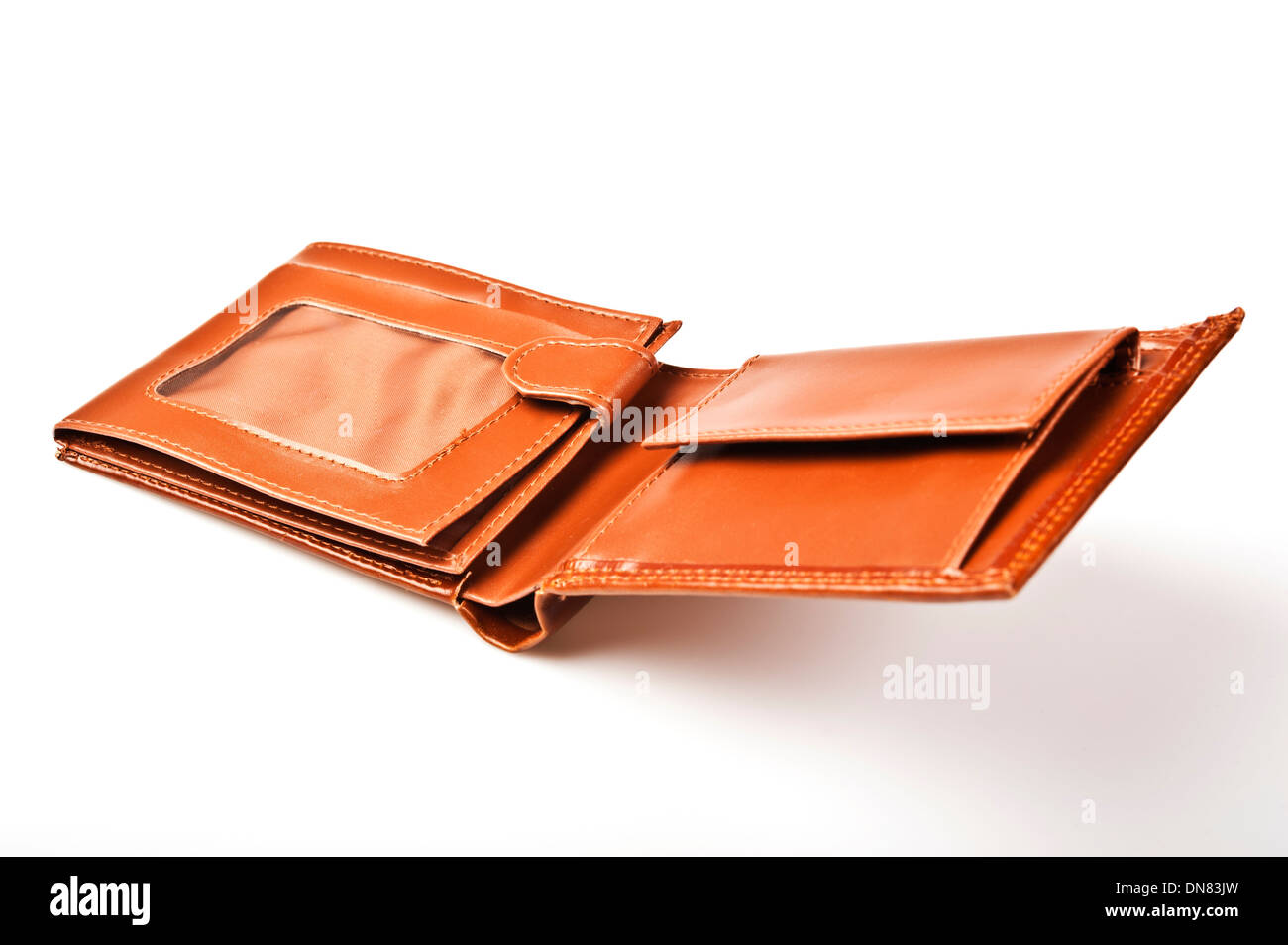 brown leather wallet isolated Stock Photo - Alamy